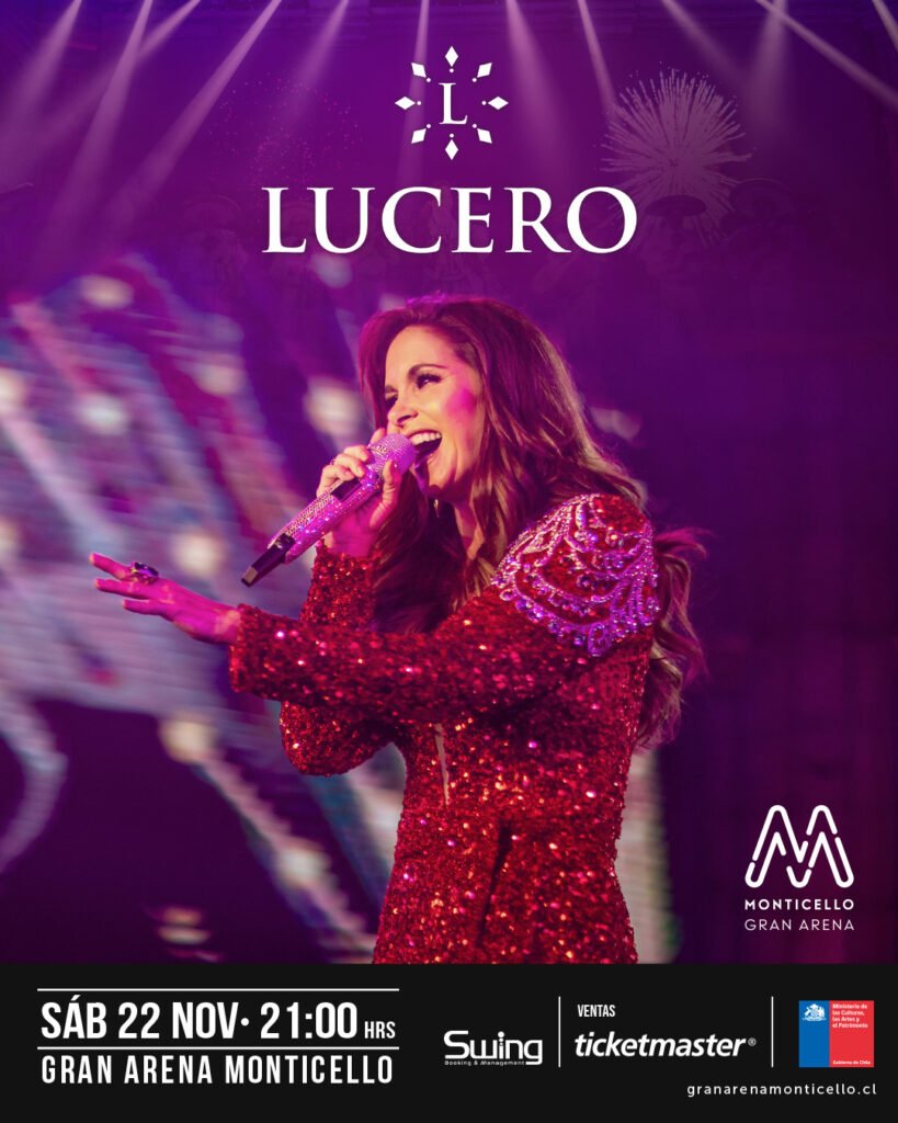 Lucero vuelve a Gran Arena Monticello con sus grandes clásicos | setlist.cl